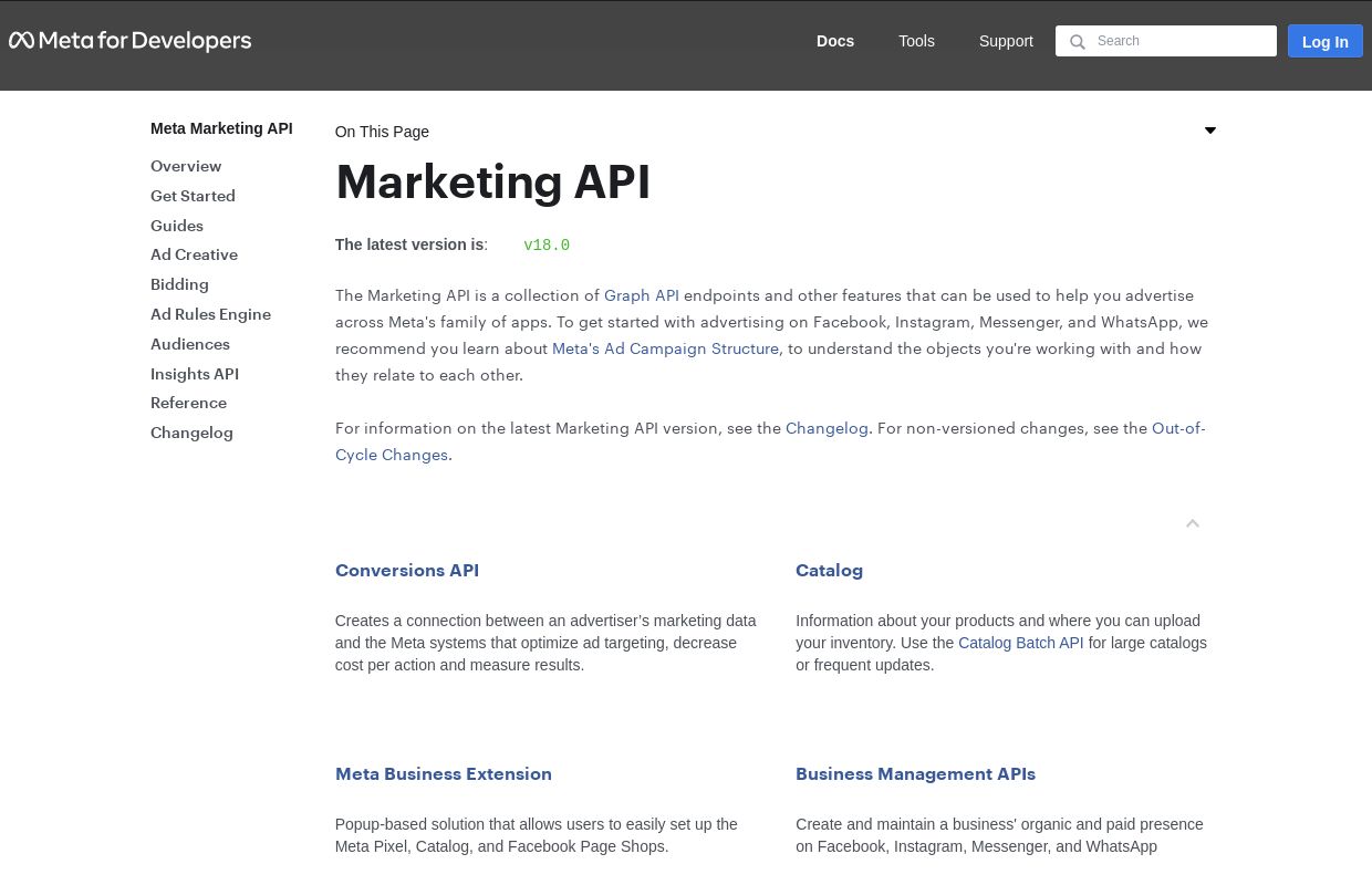 Facebook Marketing API Api ApisList